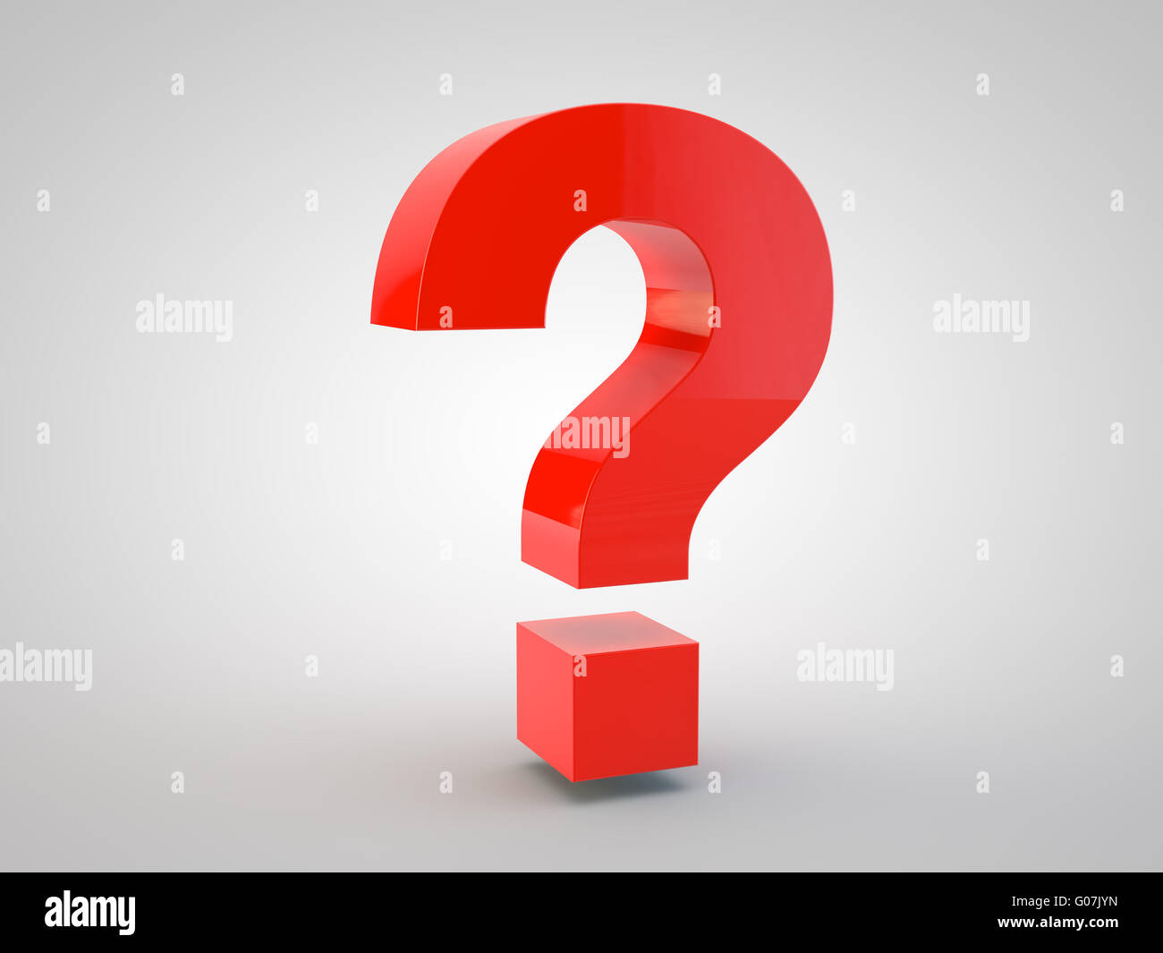 Red question mark Stock Photo - Alamy