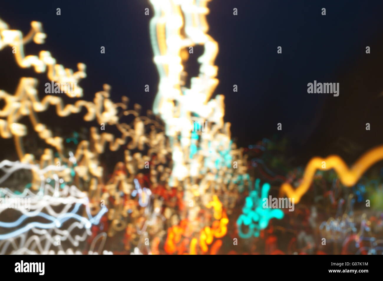 Frankfurt at night long time exposure Stock Photo - Alamy