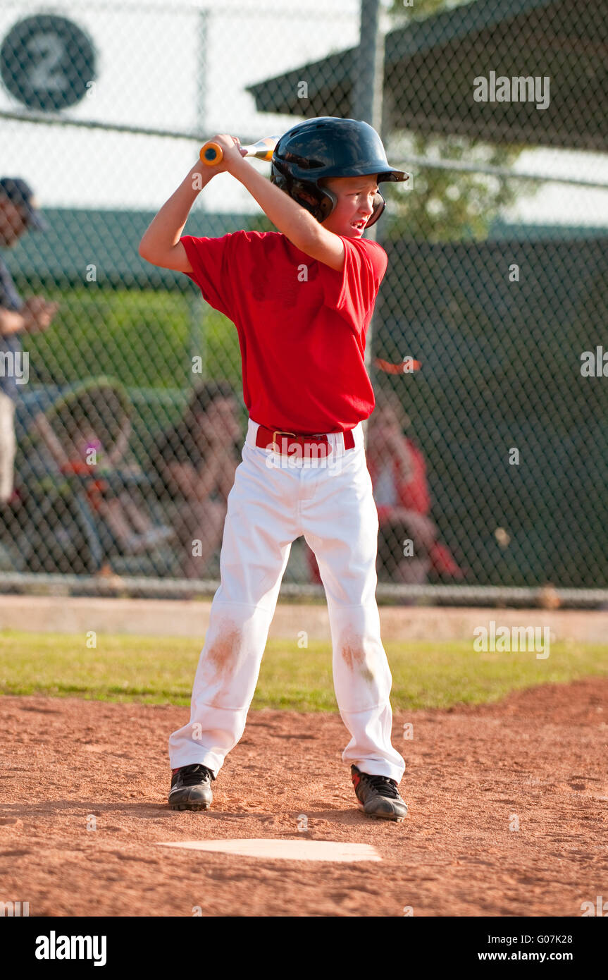 LIttle league baseball batter Stock Photo - Alamy