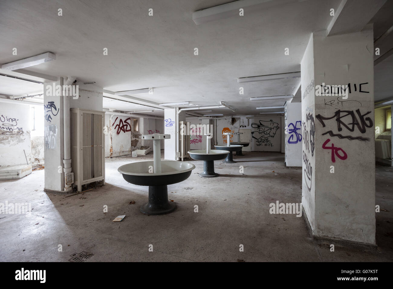 Old abandoned public restroom hi-res stock photography and images - Alamy