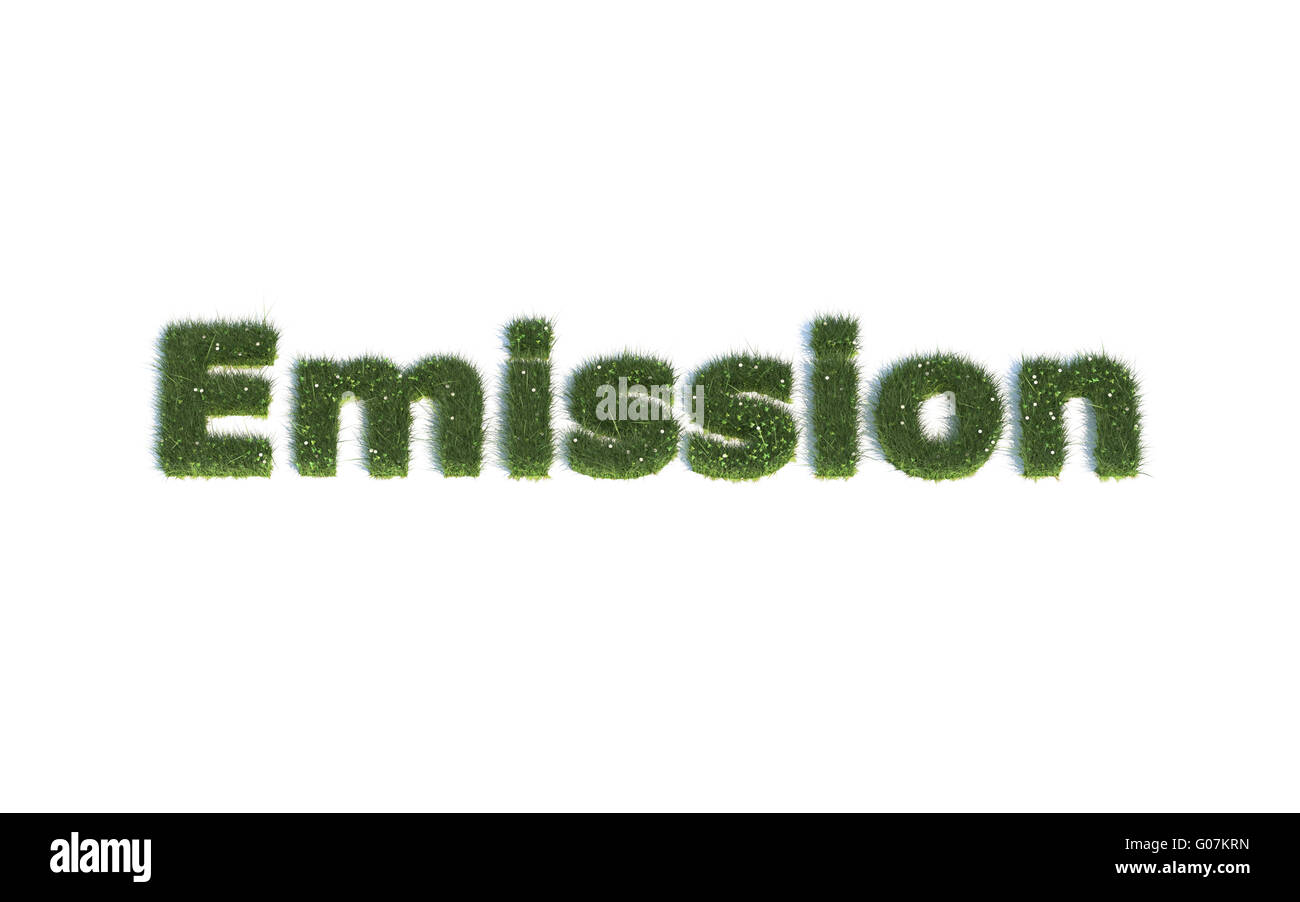 Emission: Series Fonts out of realistic grass Language G (Emission ...