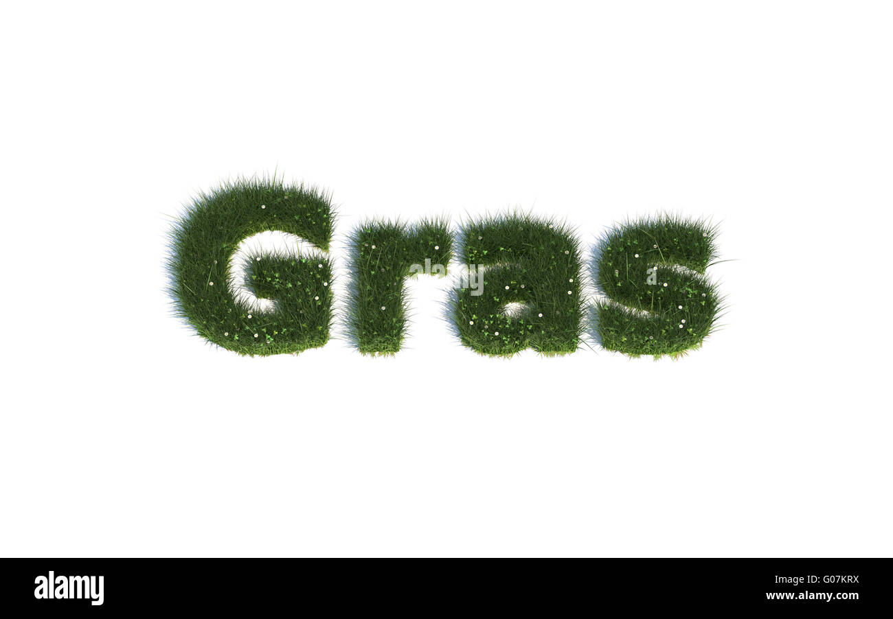 Grass: Series Fonts out of realistic grass Language G (Gras Stock Photo ...
