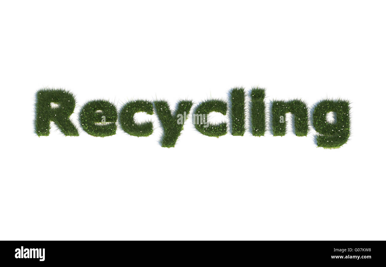 Recycling: Series Fonts out of realistic grass Language G (Recycling ...