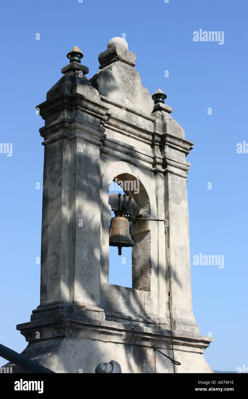 Old stone bell tower Stock Photo - Alamy