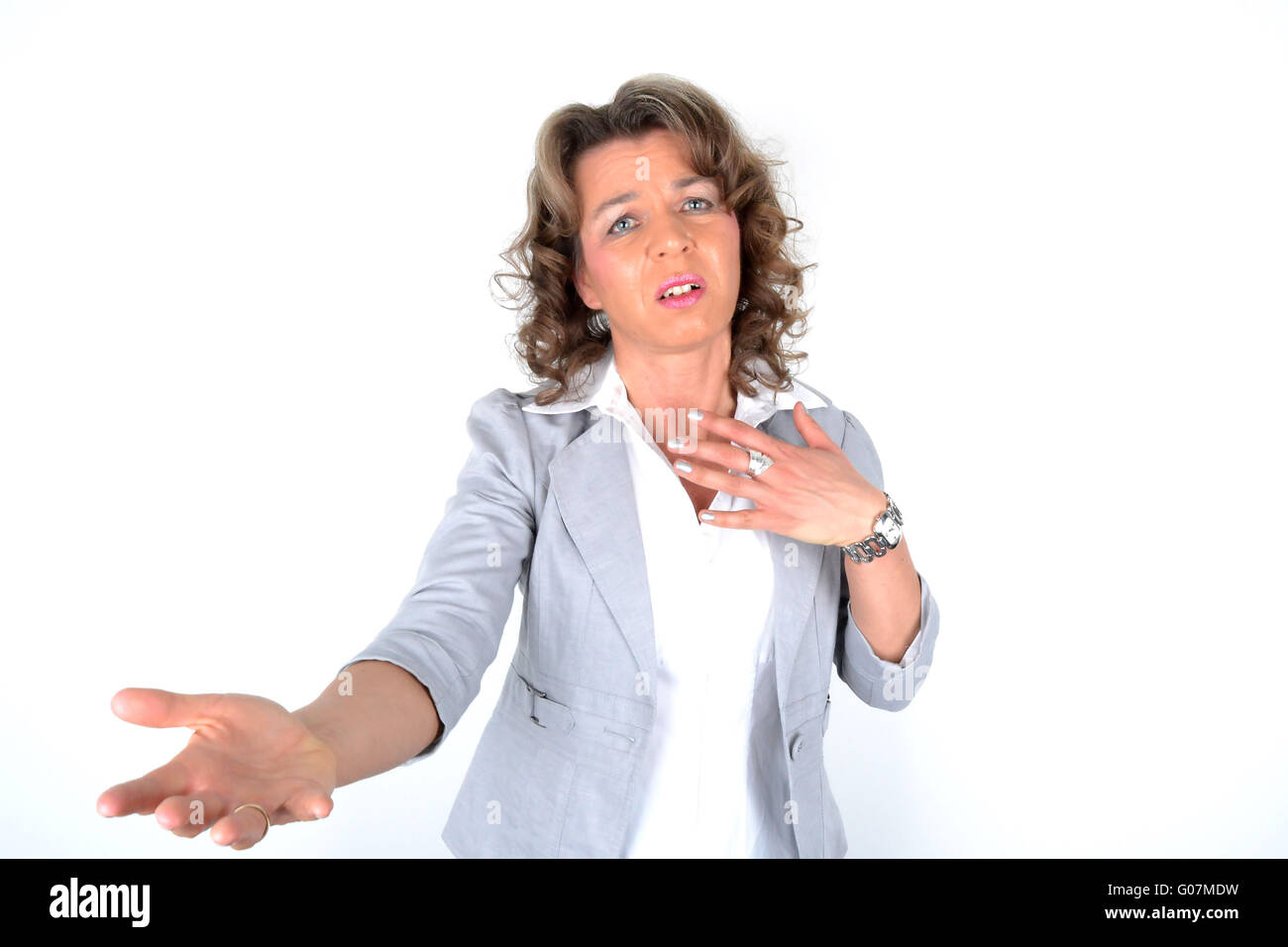 Gestures talking hi-res stock photography and images - Alamy