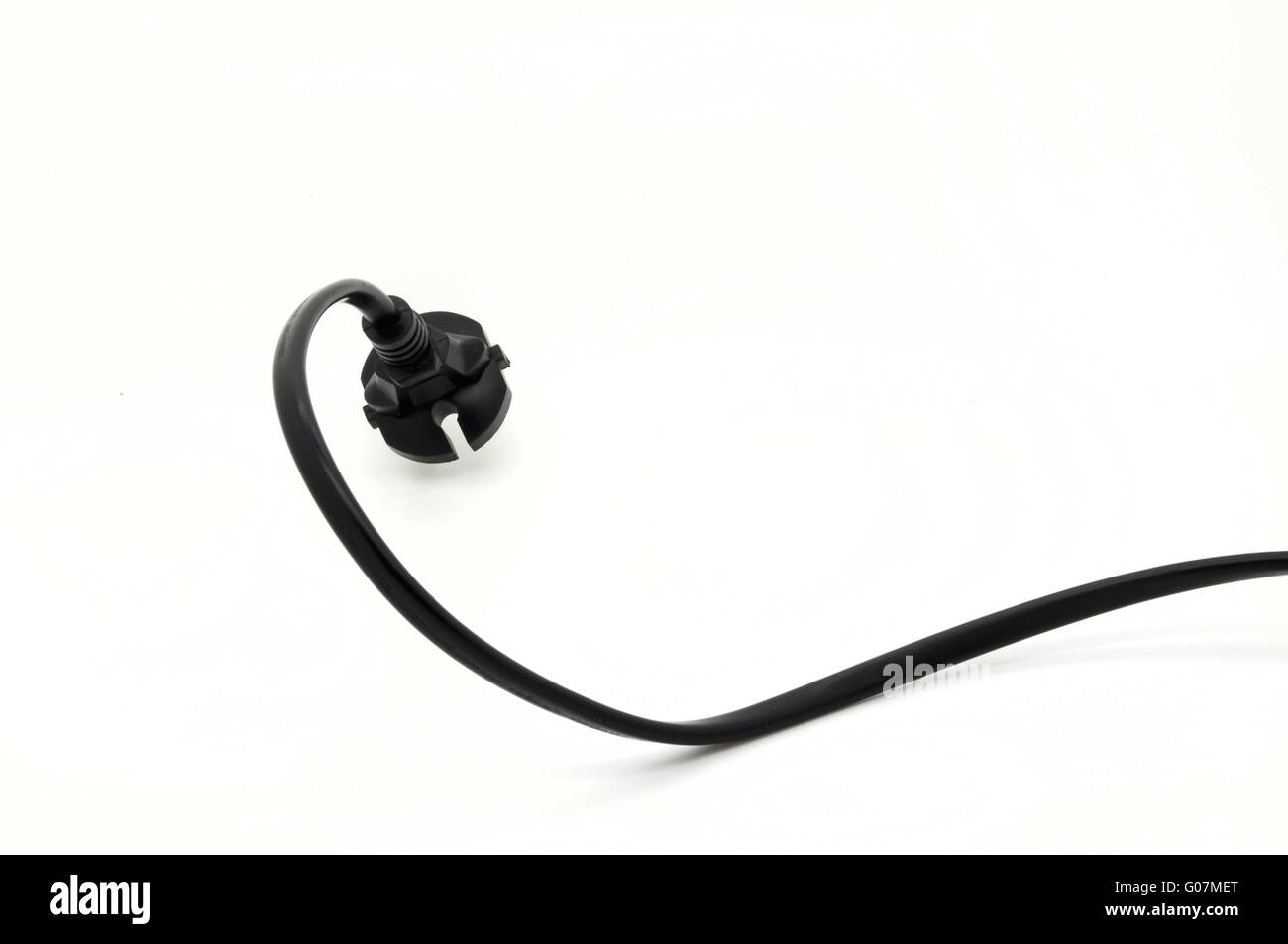 Electrical plug isolated on white background Stock Photo - Alamy