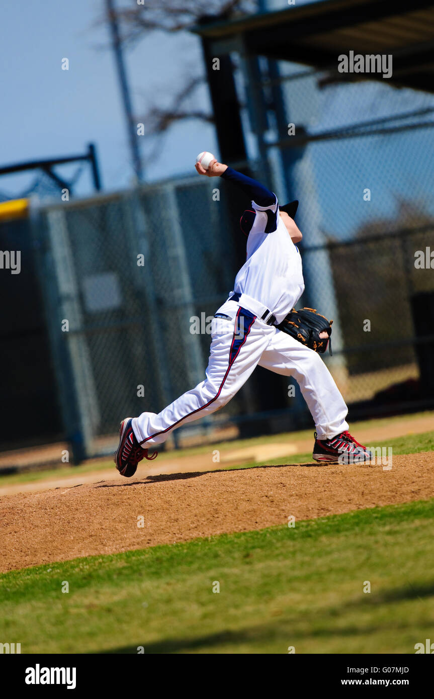 Little league pitcher Stock Photo - Alamy