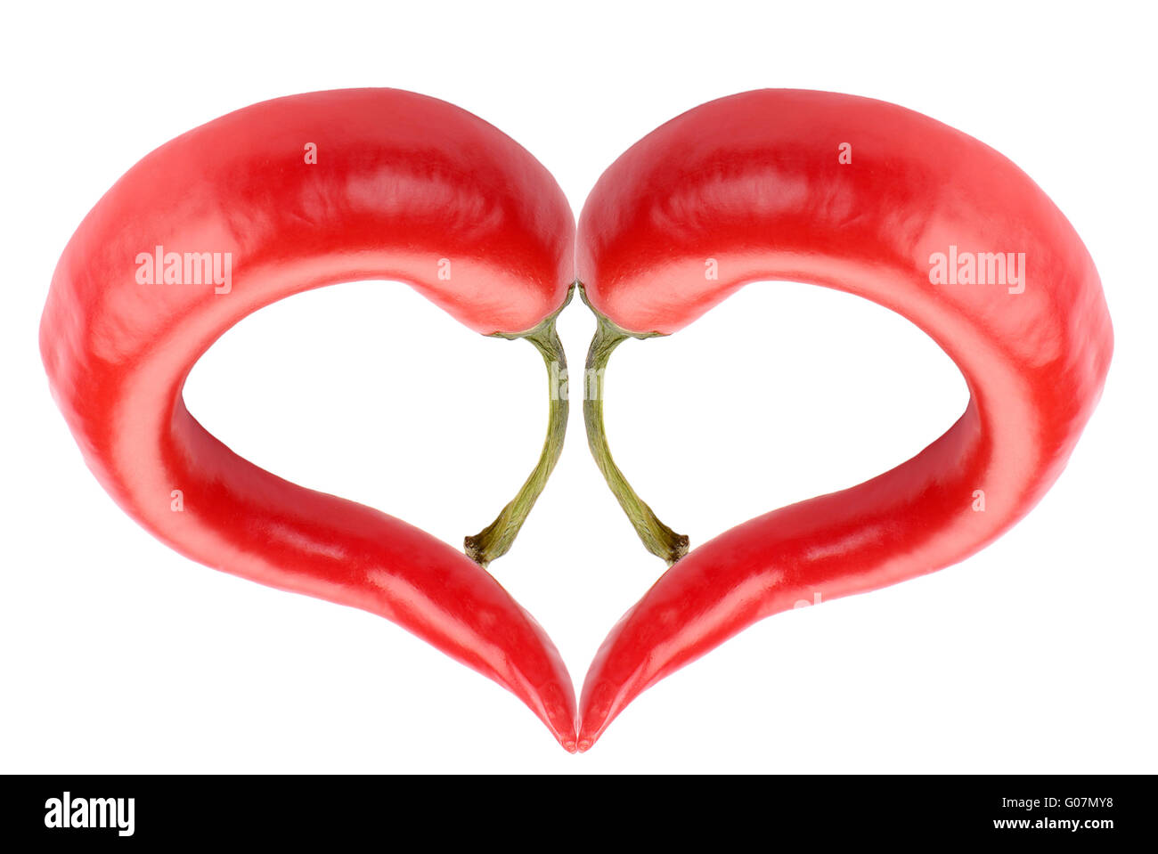 Heart chili pepper isolated on hi-res stock photography and images - Alamy
