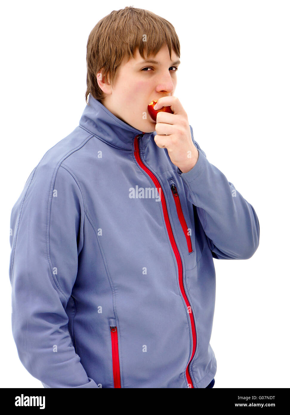 Handsome guy eating hi-res stock photography and images - Alamy