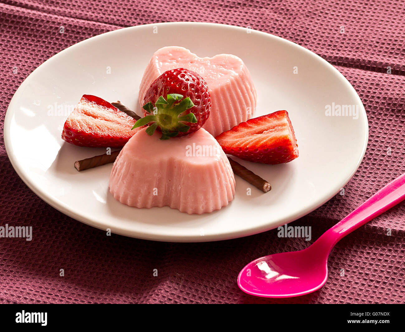 Pink blancmange hi-res stock photography and images - Alamy