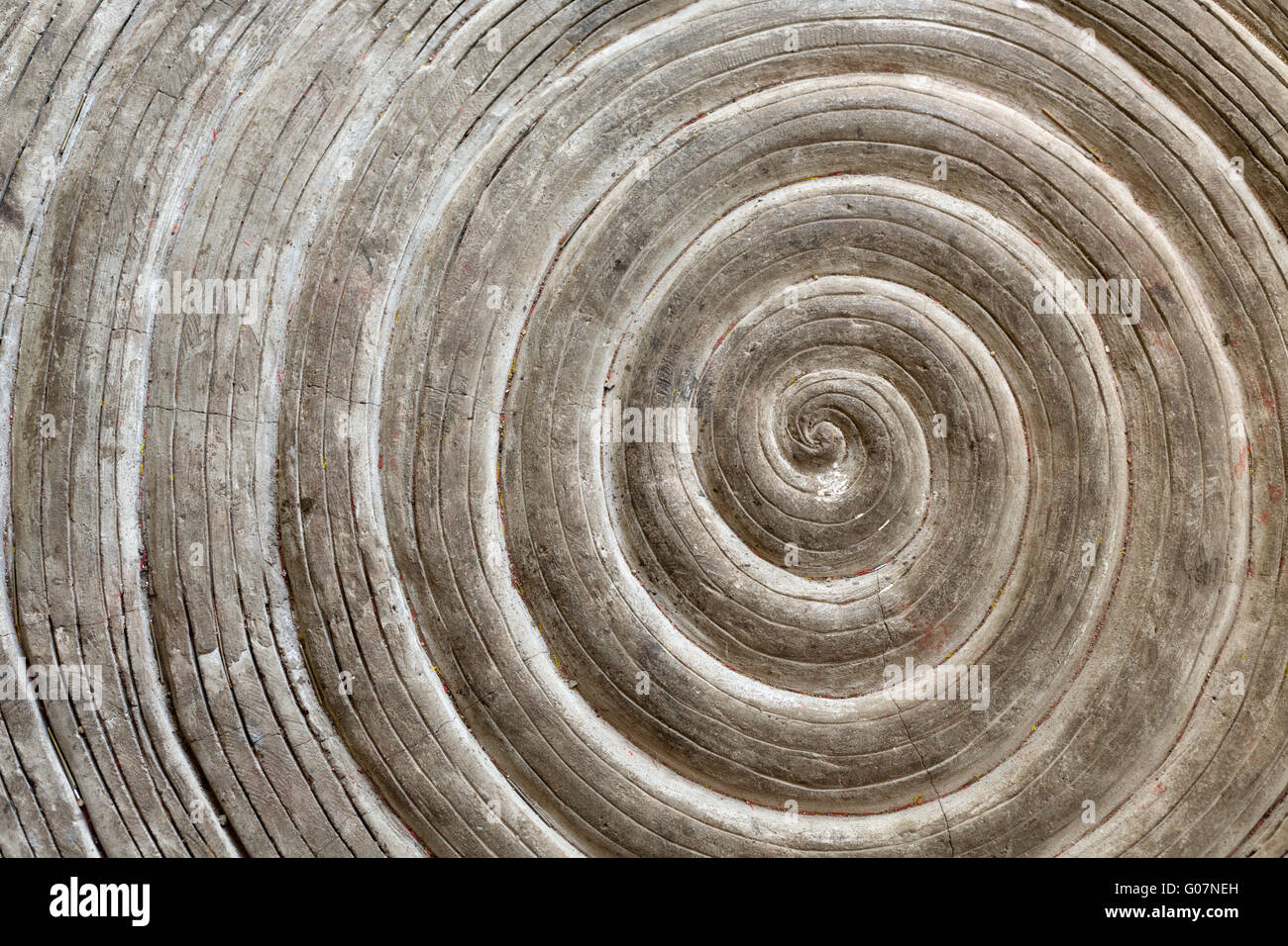 relief pattern on a stone in the form of a spiral Stock Photo - Alamy