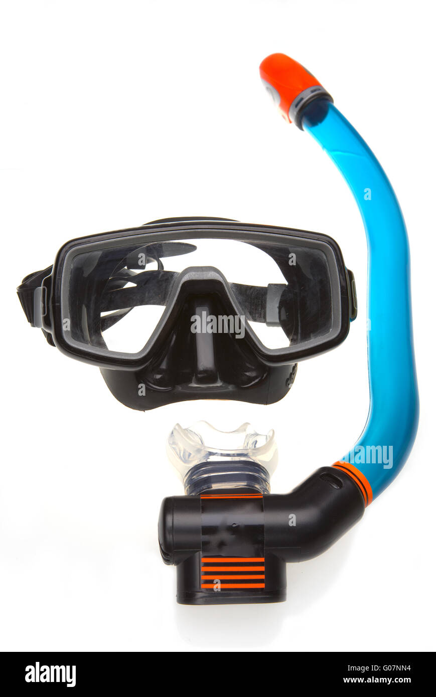 Tube for diving with mask (snorkel) and mask Stock Photo - Alamy
