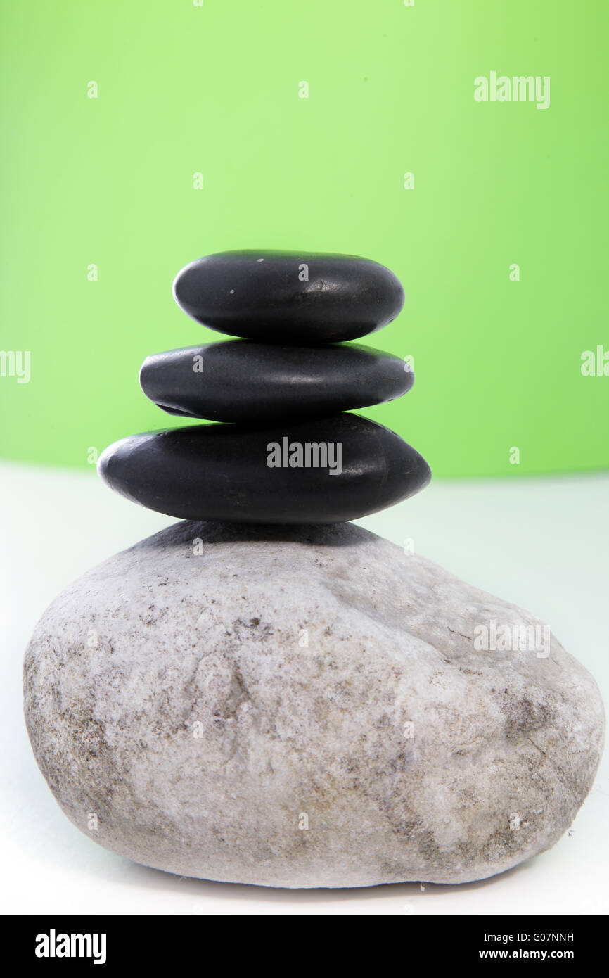 Three pebbles stacked hi-res stock photography and images - Alamy