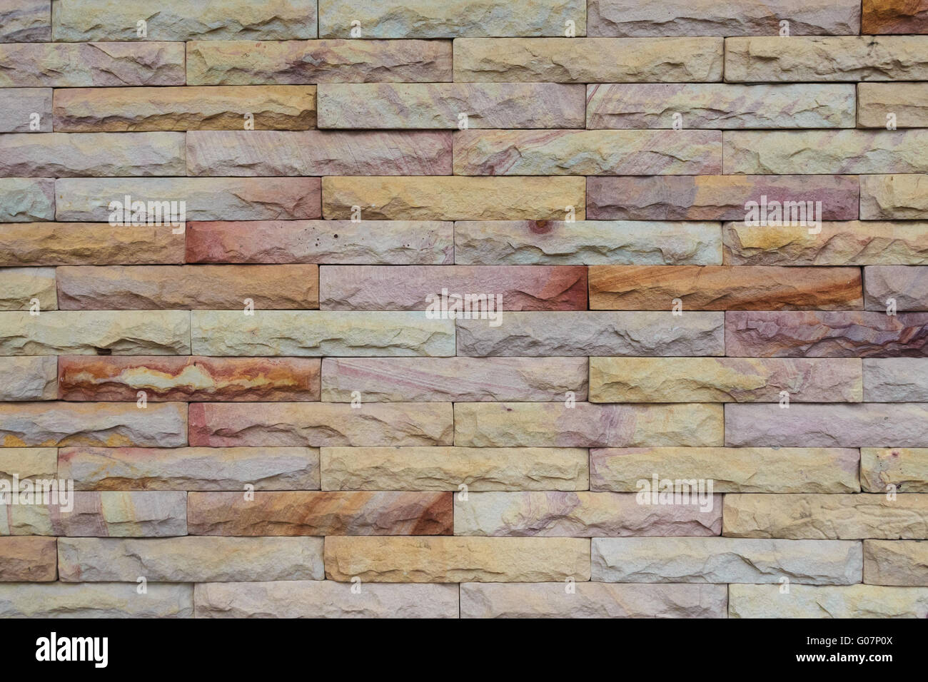 Sandstone Bricks Wall showing Natural Color and Te Stock Photo - Alamy