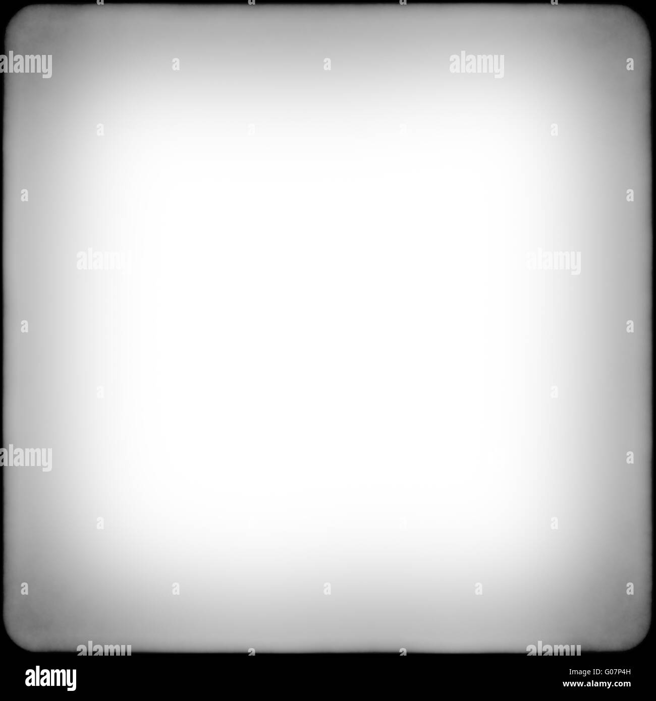 Square black and white film frame with vignetting Stock Photo - Alamy
