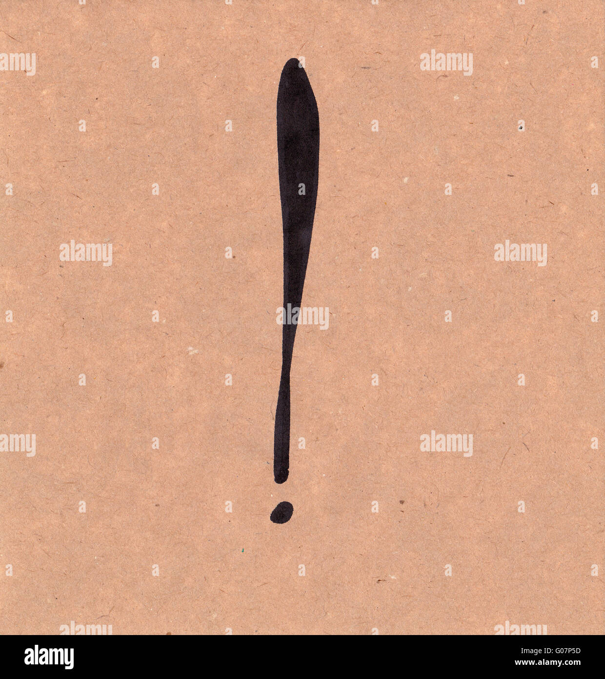 Note with exclamation mark Stock Photo - Alamy