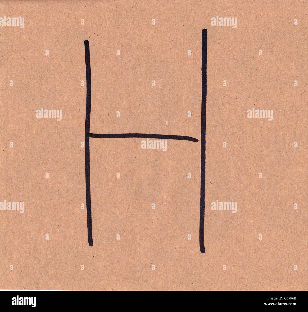 Marker on a paper H Stock Photo - Alamy