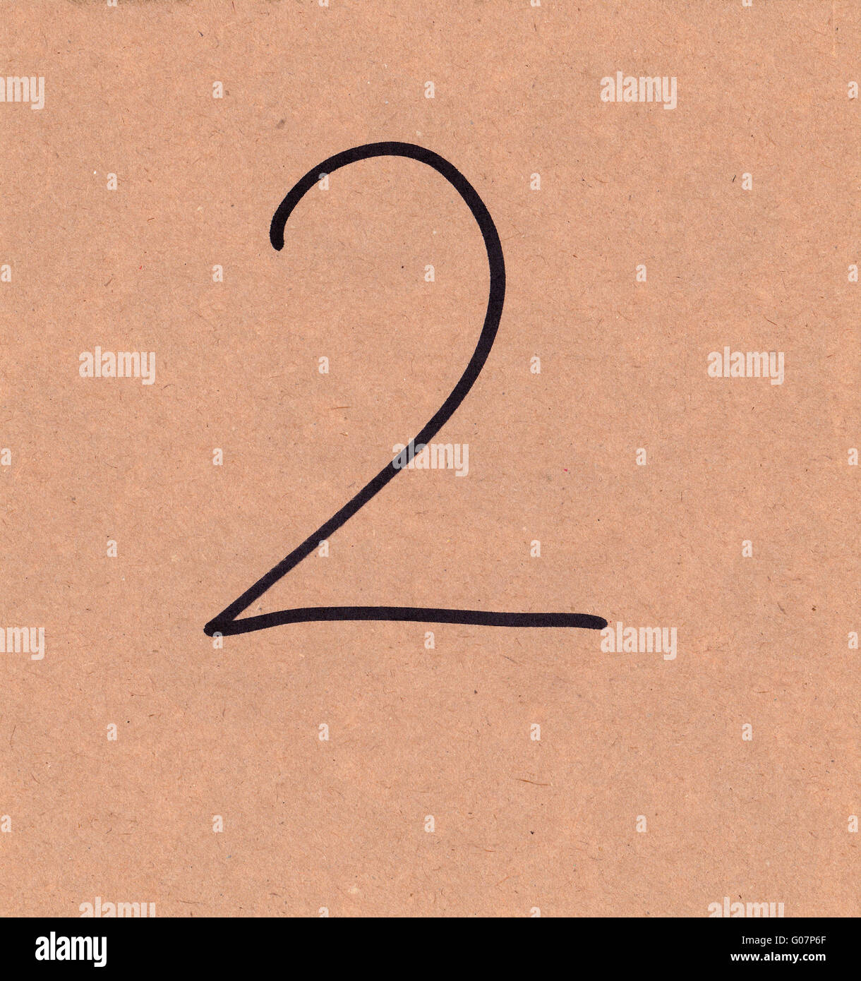 Number 2 handwriting hi-res stock photography and images - Alamy
