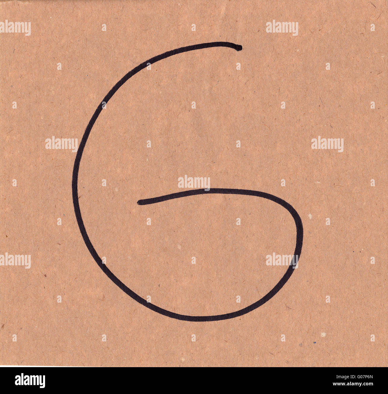 Marker on a paper G Stock Photo - Alamy