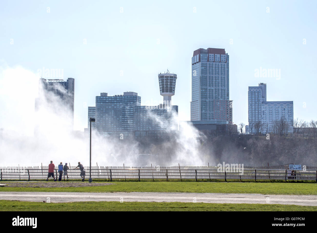 City in the Mist Stock Photo - Alamy
