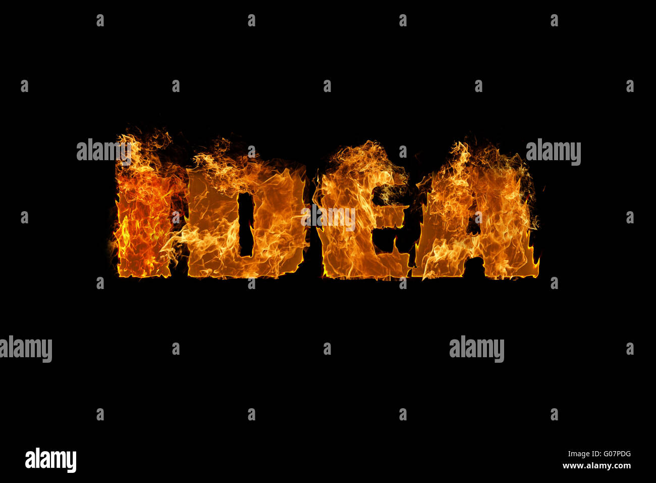 Idea on Fire Stock Photo - Alamy