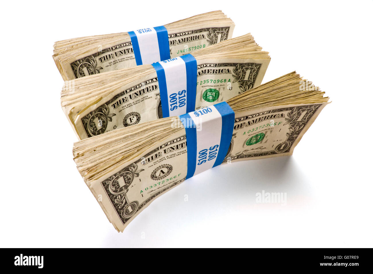 Abstract Shot Of Stacks Of Cash Stock Photo - Alamy