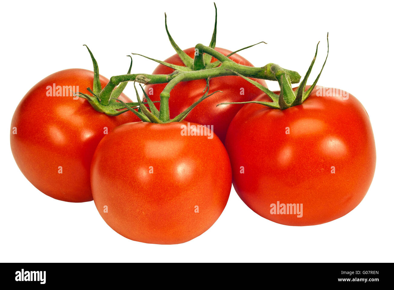 Isolated red tomatoes in Cut Out Stock Images & Pictures - Alamy