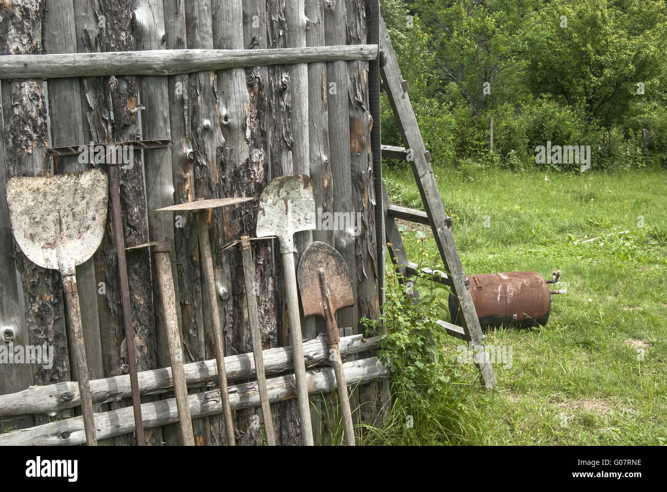 Old field implements hi-res stock photography and images - Alamy