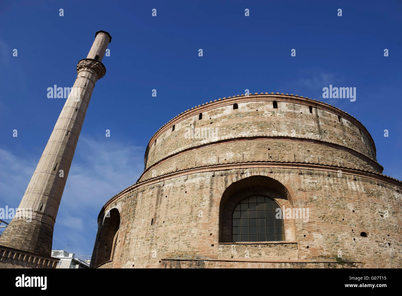 Wide angle view of the Saint George Rotunda Christian Orthodox church ...