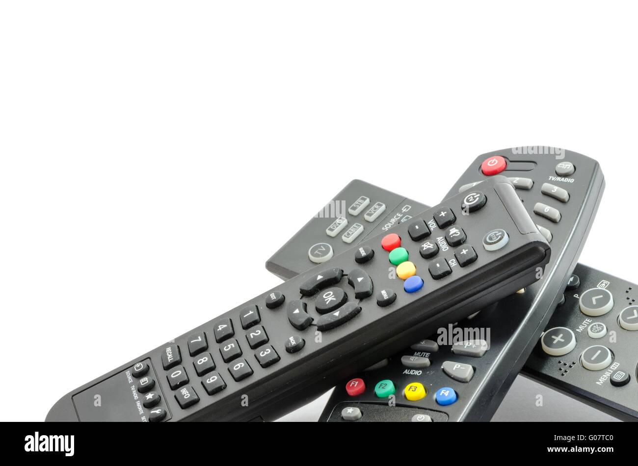 Remote controls for television set hi-res stock photography and images ...