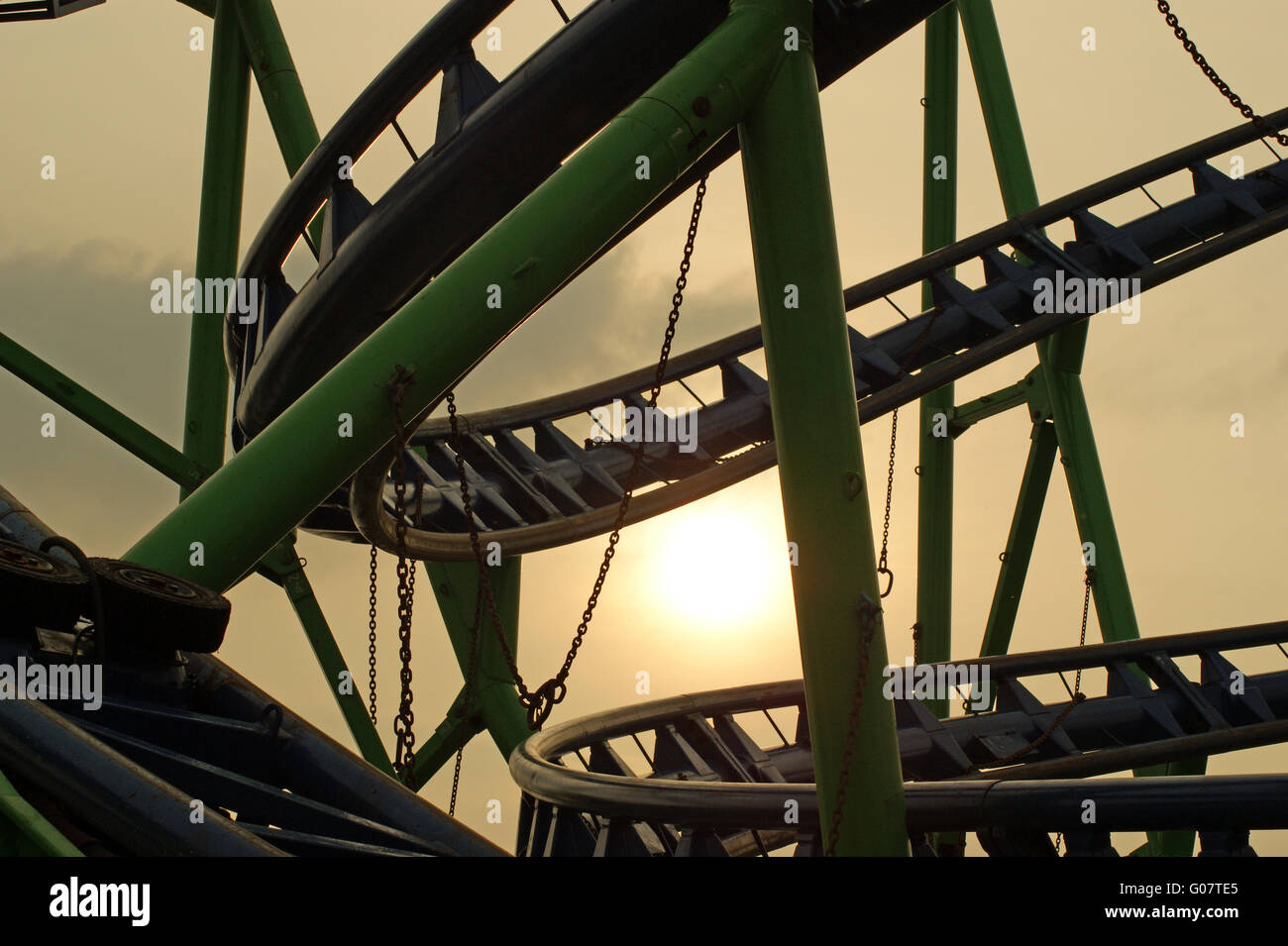 Roller coaster fairground hi-res stock photography and images - Alamy