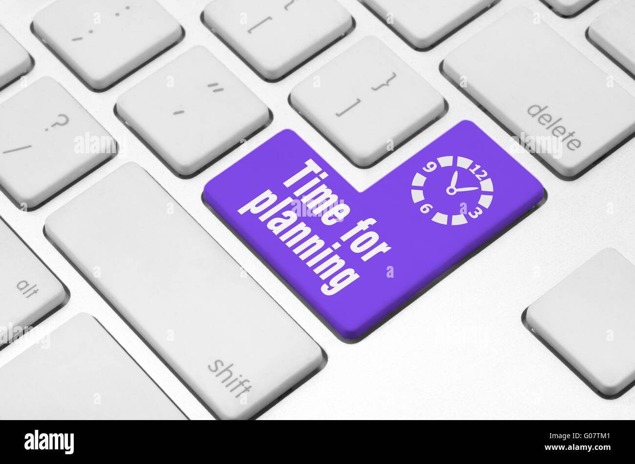 Time planning line icon hi-res stock photography and images - Alamy