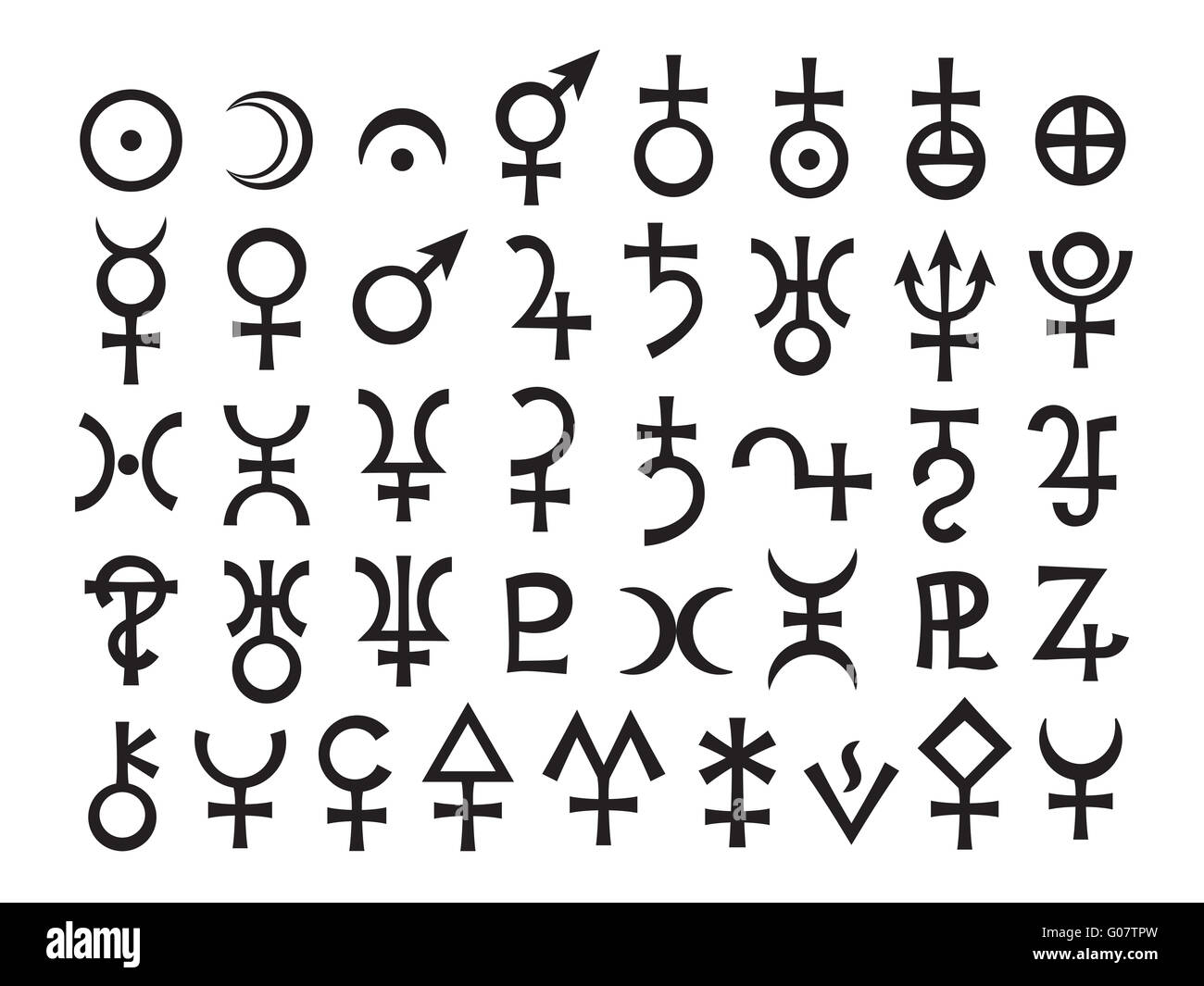 Astrological elements triangle hi-res stock photography and images - Alamy