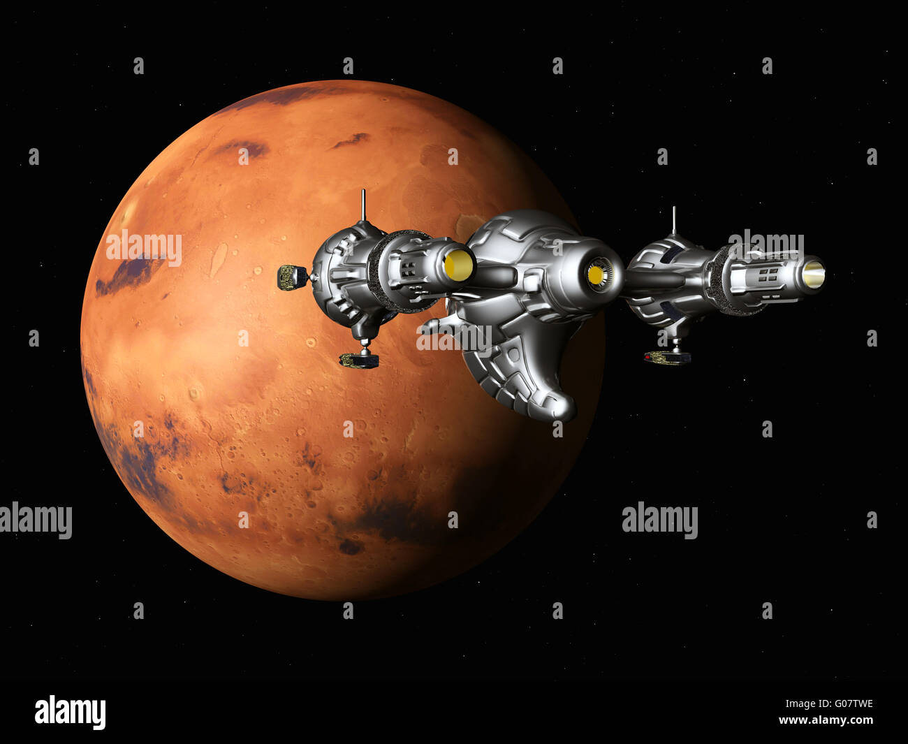 The Flight to Mars Stock Photo - Alamy