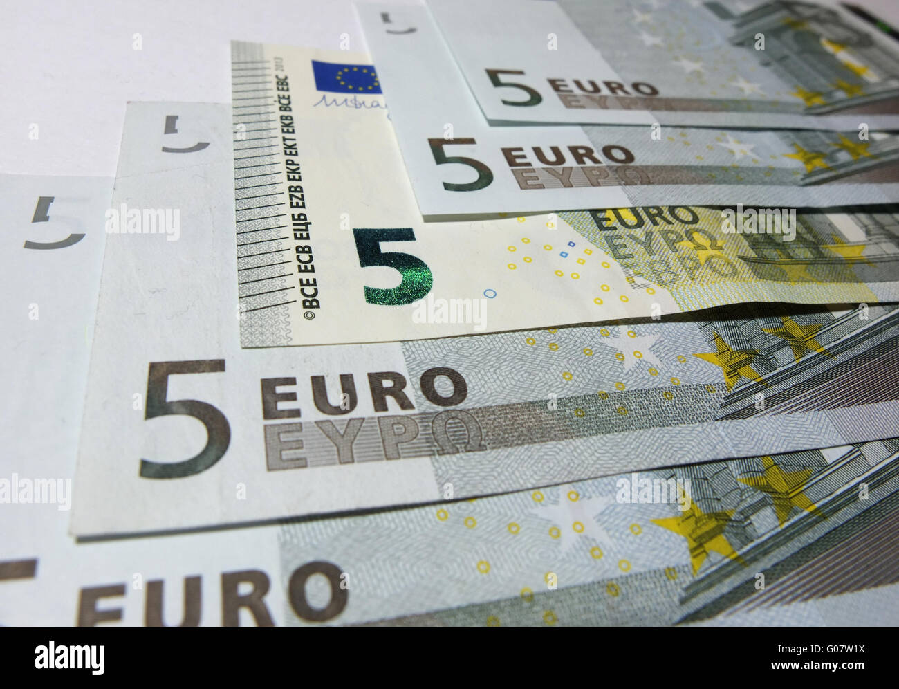 Money new five euro hi-res stock photography and images - Alamy