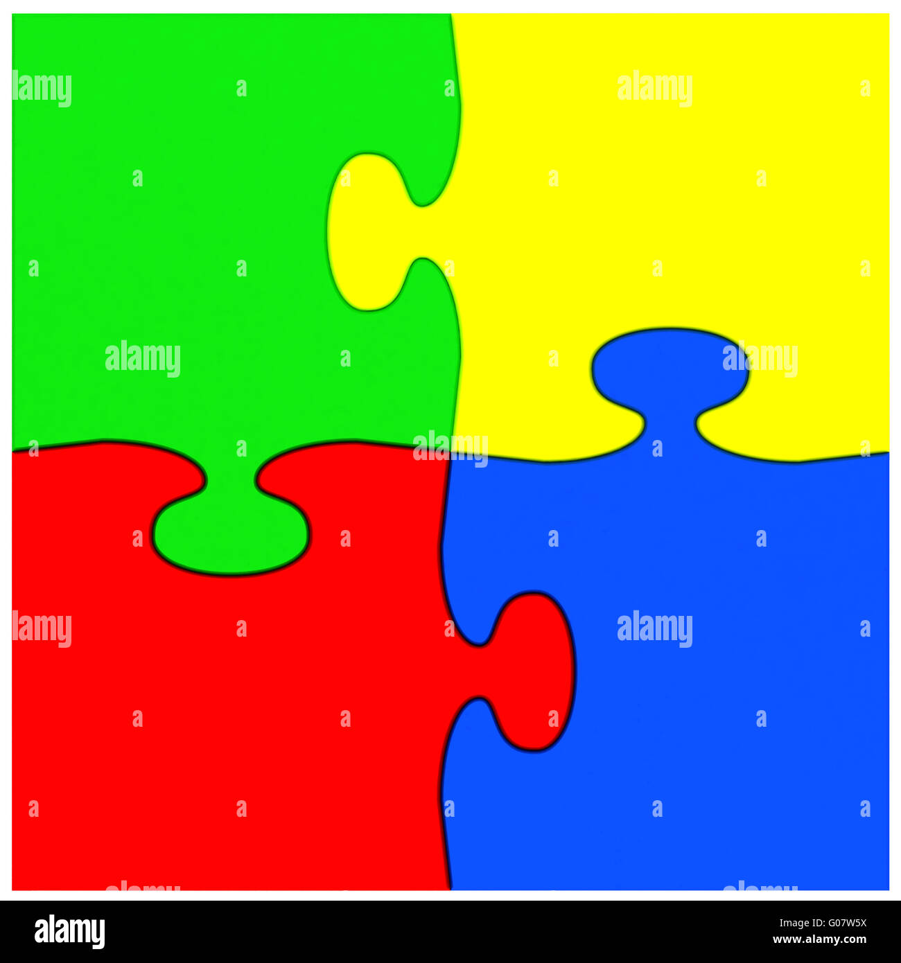 Rainbow puzzle hi-res stock photography and images - Alamy