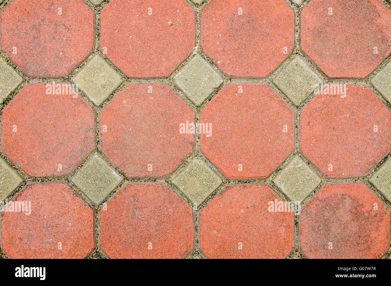 Red paving stone hi-res stock photography and images - Alamy