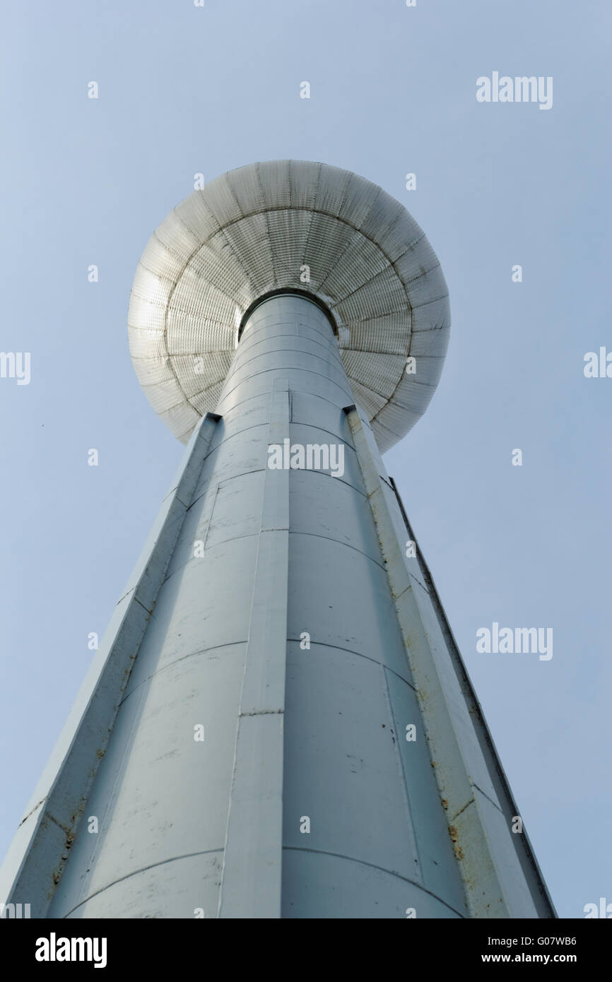 Shot of a water pressure tower made of metal and steel Stock Photo - Alamy