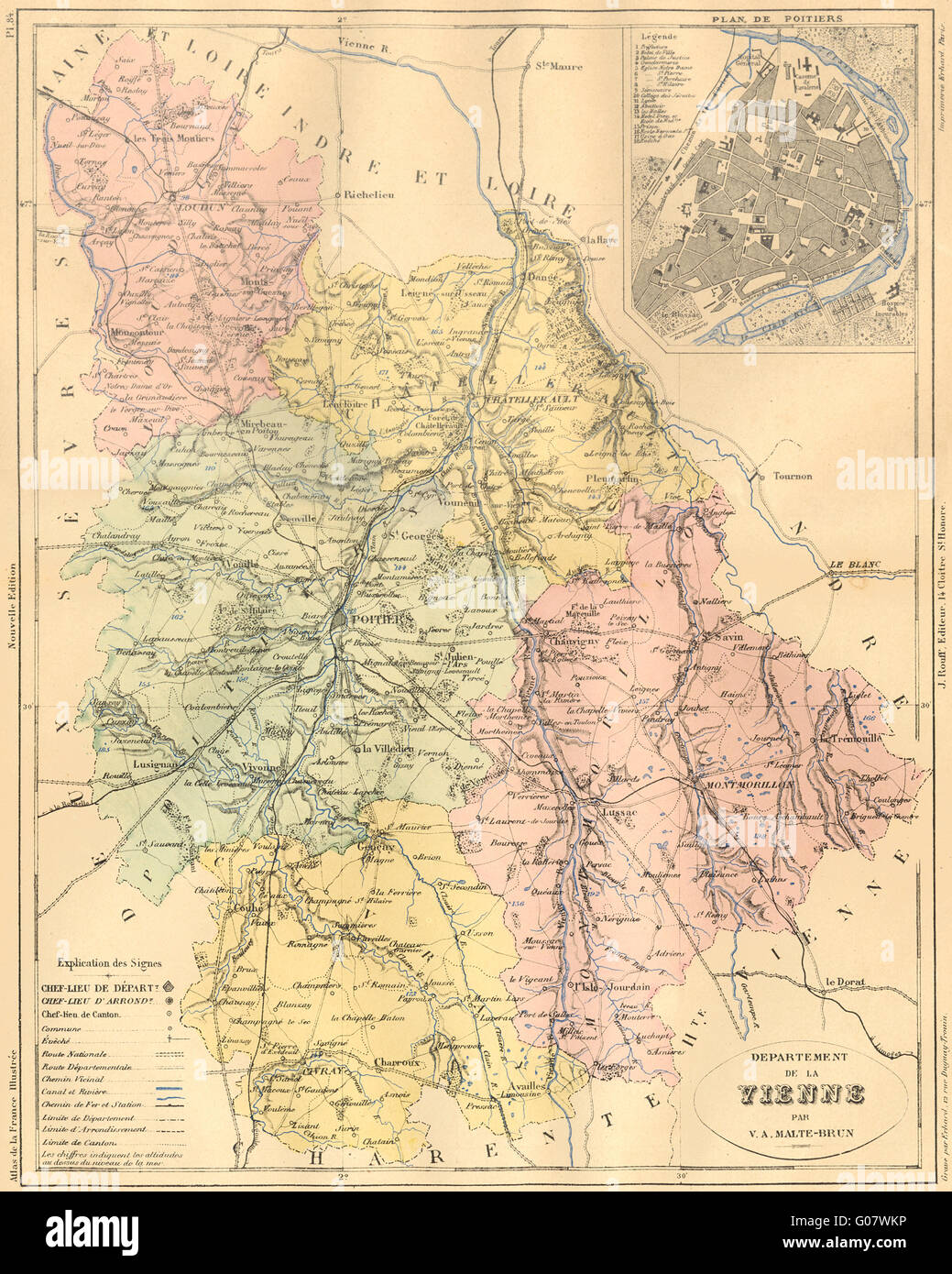 Map of poitiers hi-res stock photography and images - Alamy