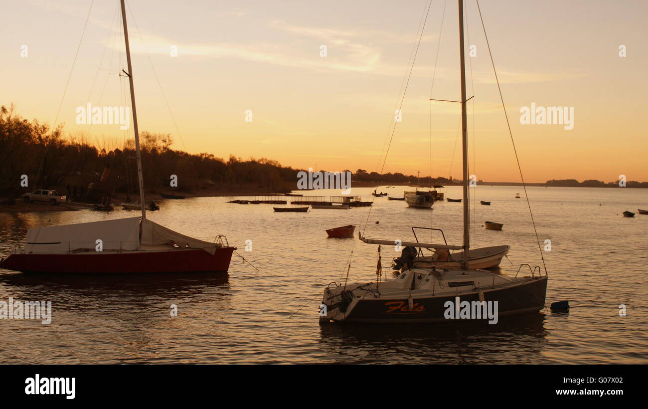 Sailboat sunset fantasy boat hi-res stock photography and images - Alamy