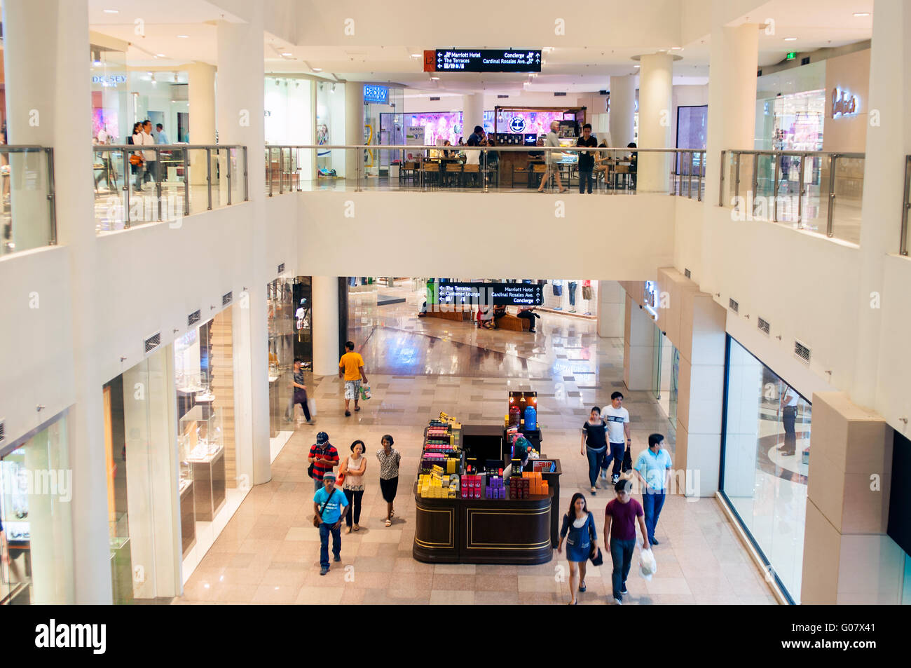 Interior, Ayala Shopping Mall, Lahug, Cebu City, Philippines Stock ...