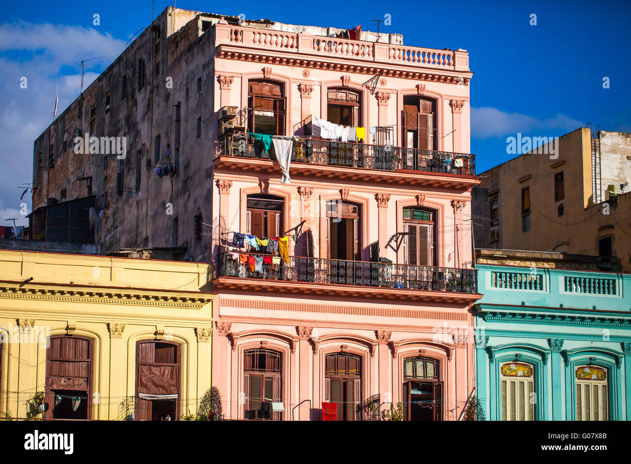 Caribbean Cuba Havana historic buildings views Stock Photo - Alamy