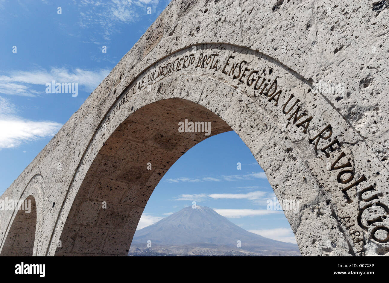 El Misti volcano seen from Arequipa Stock Photo - Alamy