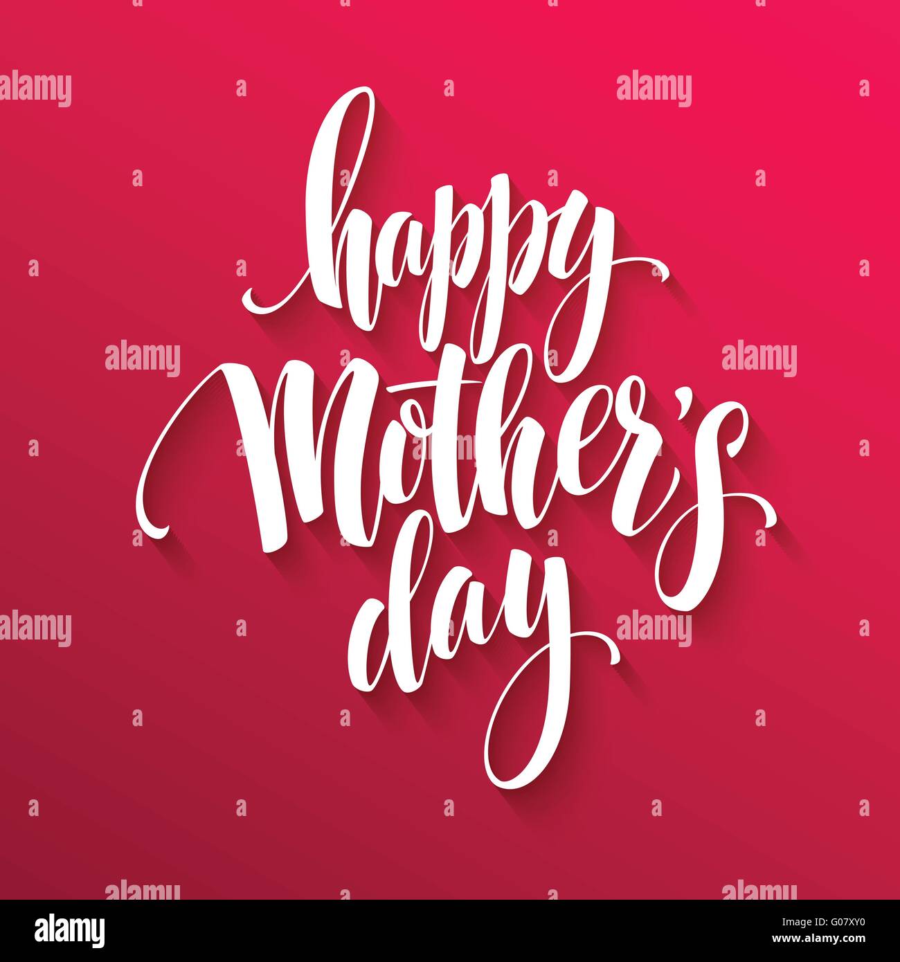 Happy Mothers Day lettering. Handmade calligraphy. Vector illustration ...