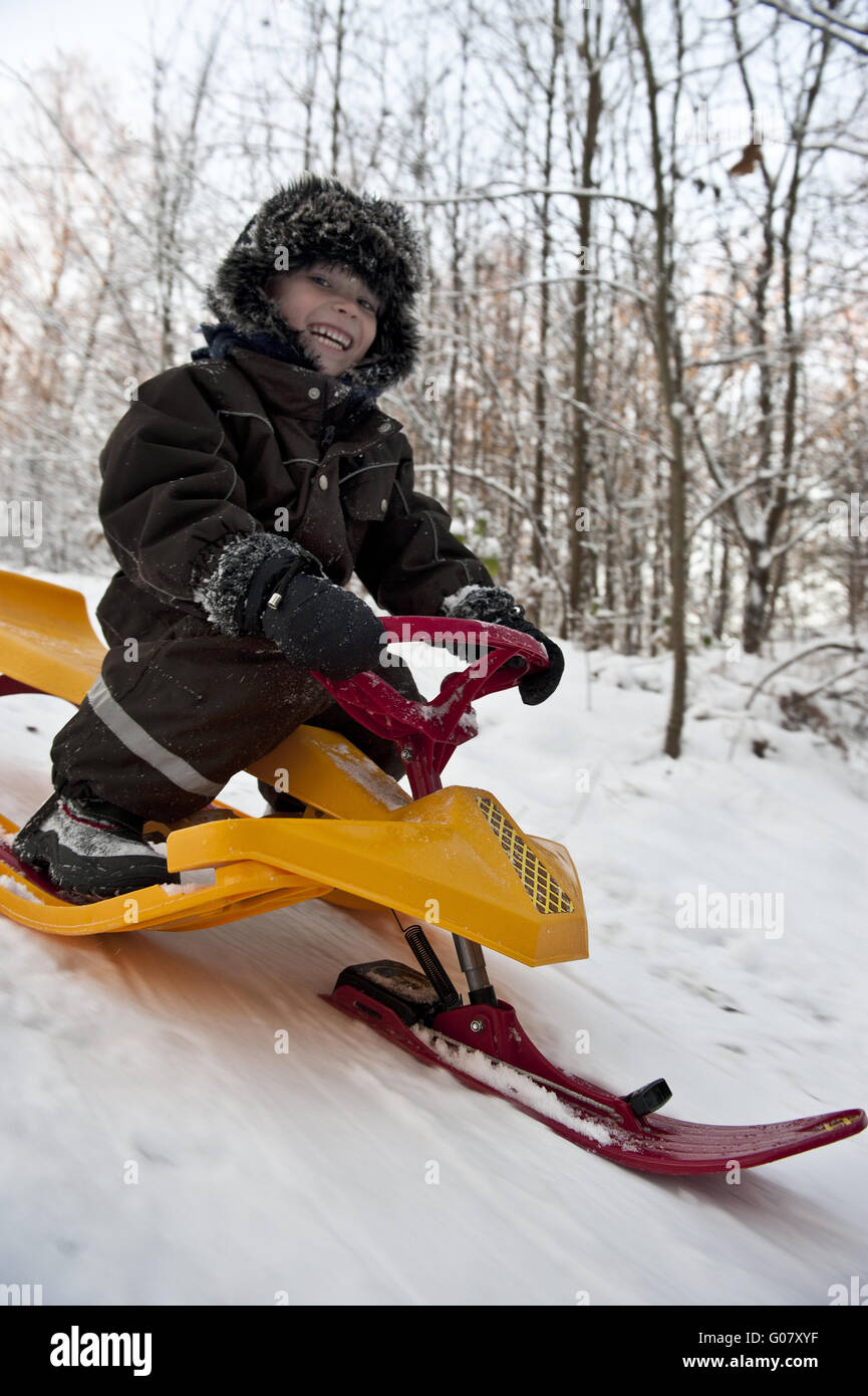Fun in snow Stock Photo - Alamy