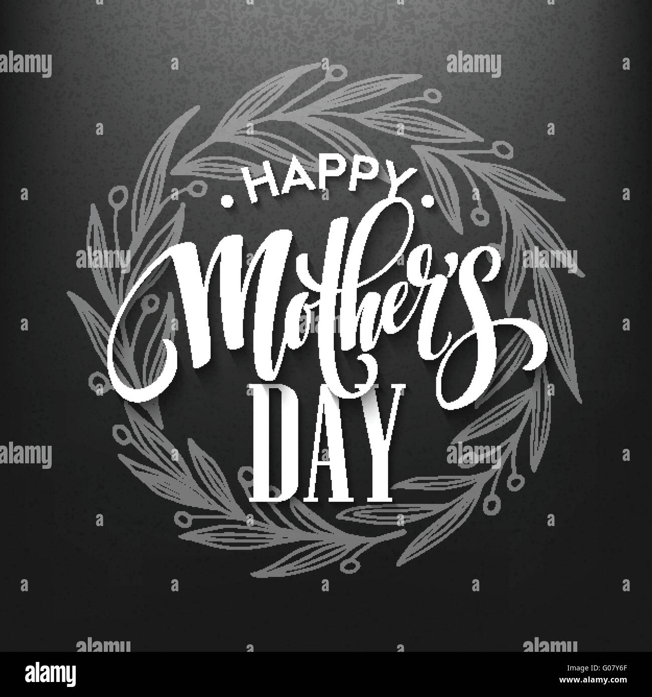 Happy Mothers Day. Calligraphy Lettering greeting card. Vector ...