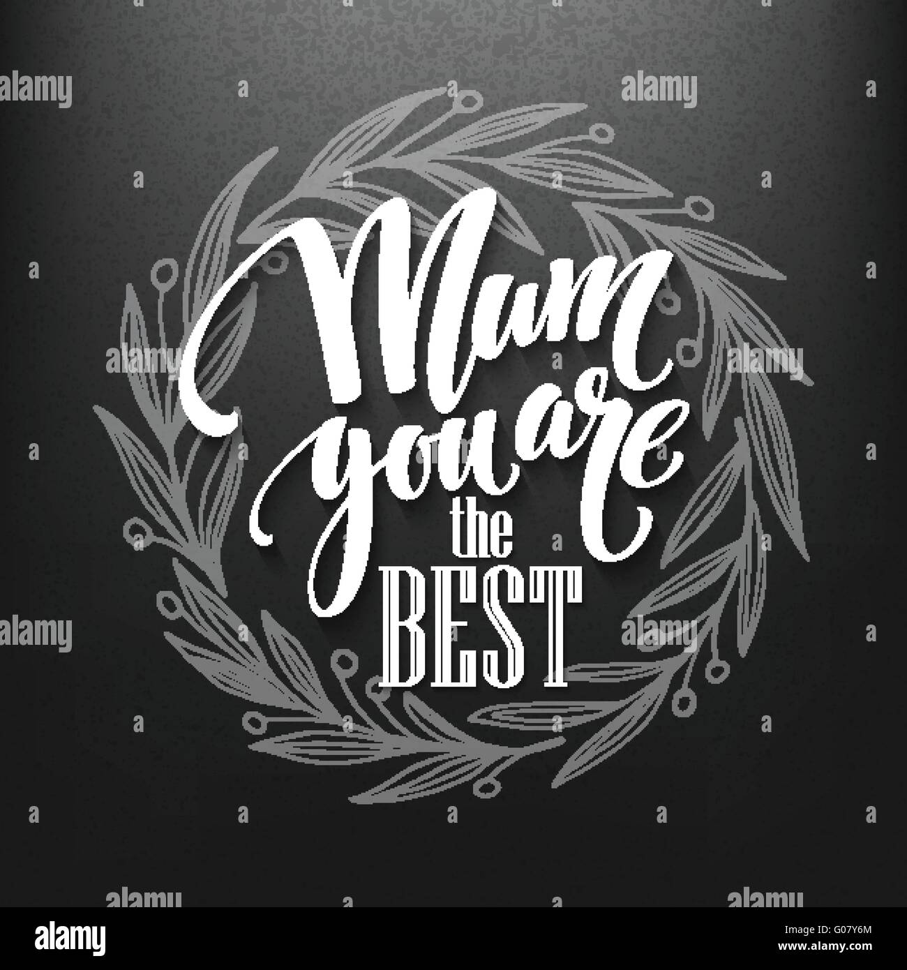 Happy Mothers Day. Calligraphy Lettering greeting card. Vector ...