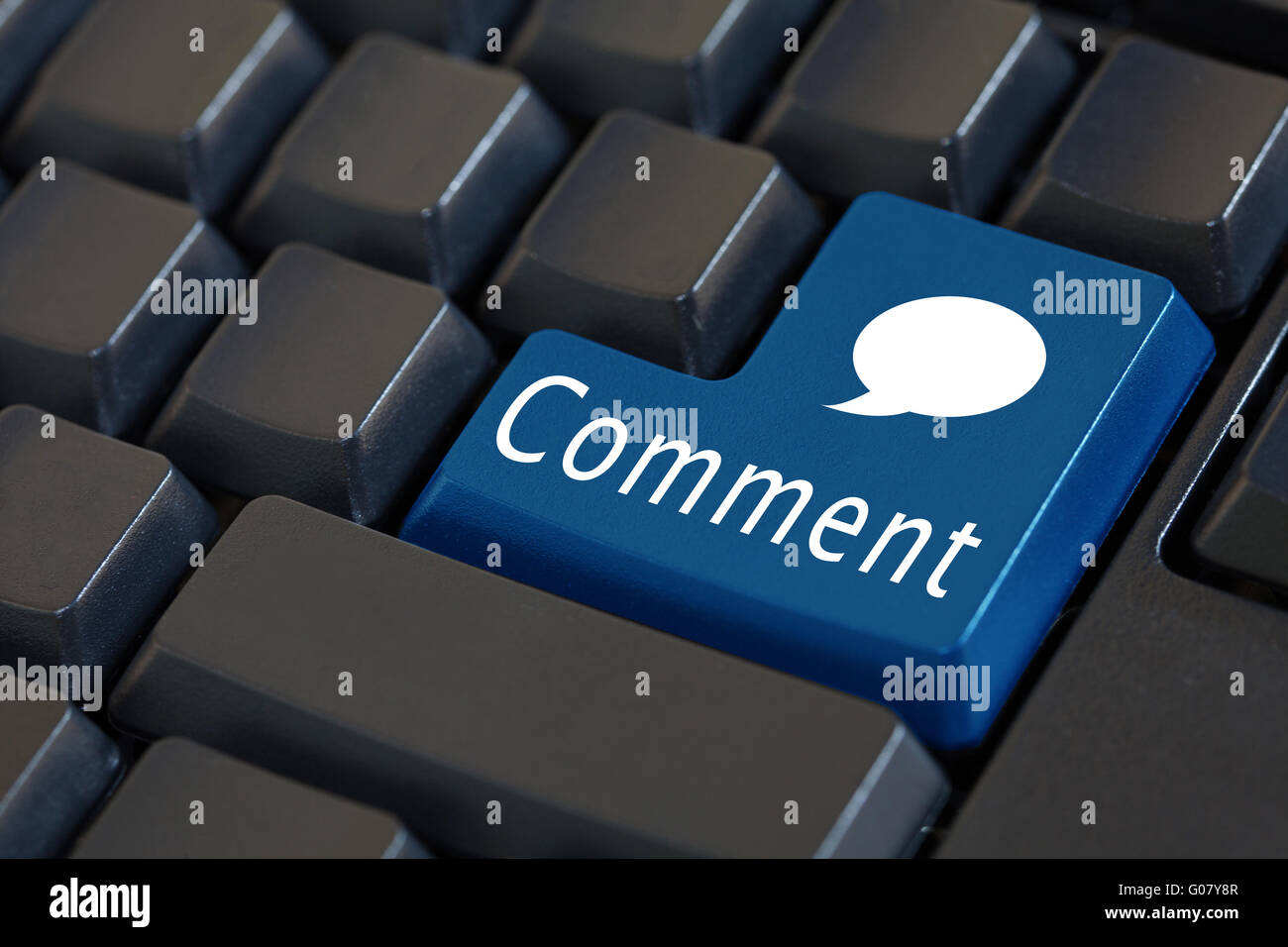 Comments keyboard hi-res stock photography and images - Alamy