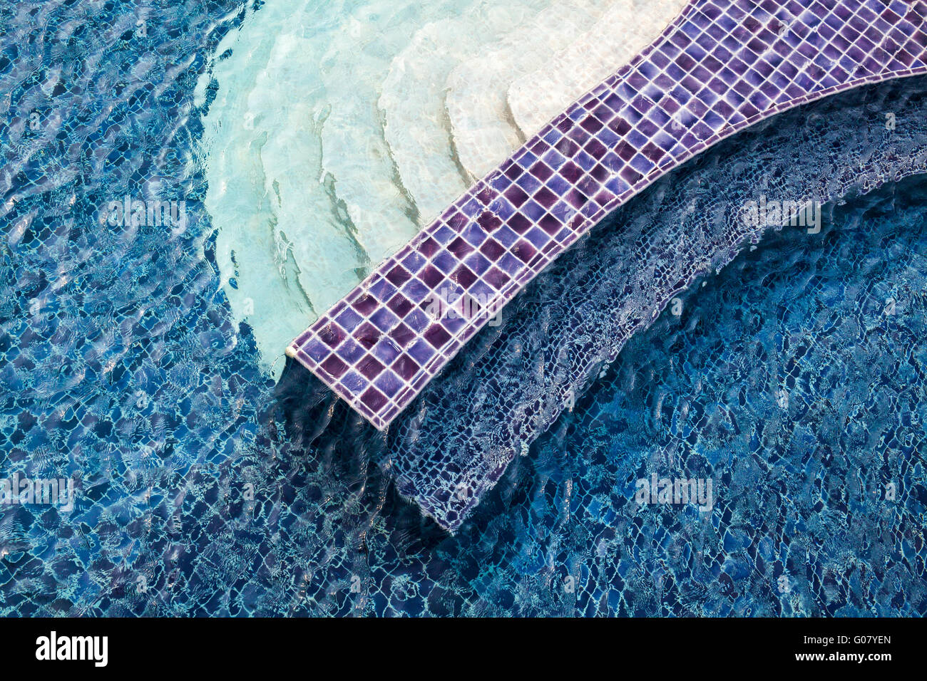 Beautiful top view of the swimming pool, pattern Stock Photo - Alamy