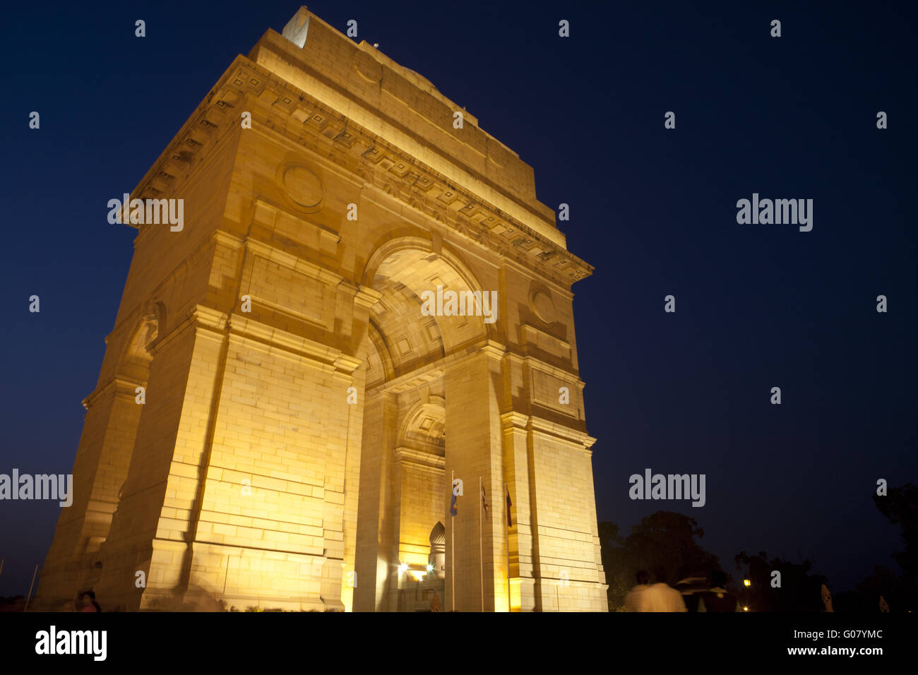 india gate at night Stock Photo - Alamy